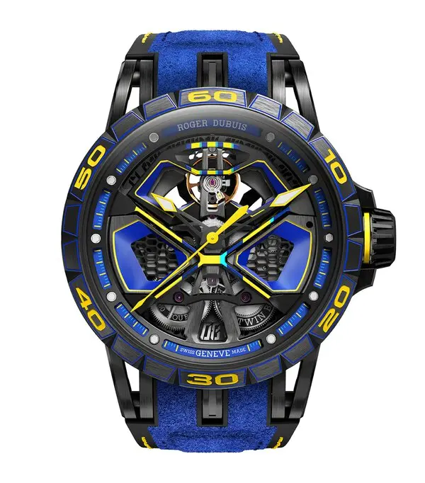 ROGER DUBUIS Excalibur Spider Monobalancier "huracán" Watch - Blue