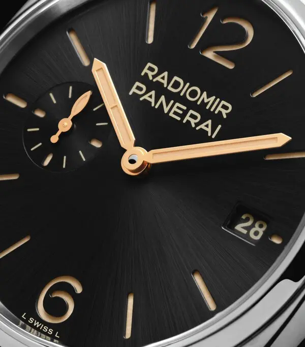Panerai Stainless Steel Cushion Strap Watch