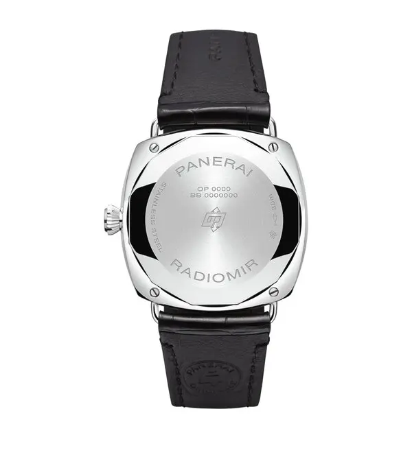 Panerai Stainless Steel Cushion Strap Watch
