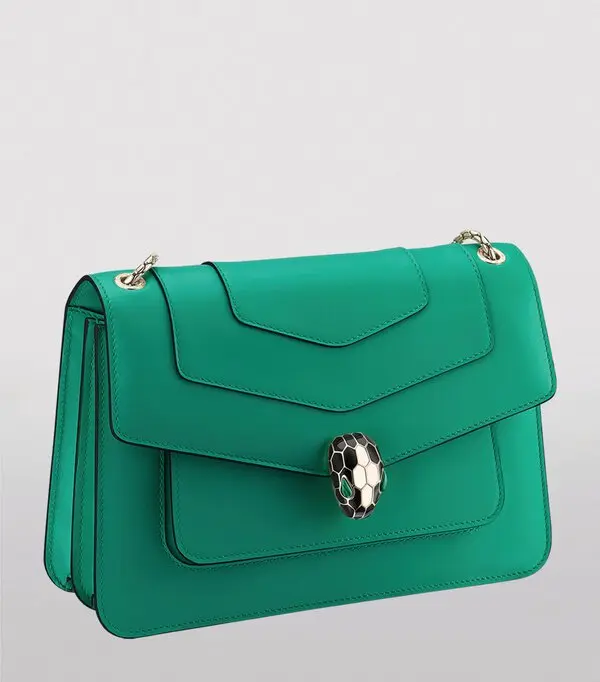BVLGARI Medium Leather Serpenti Forever Shoulder Bag