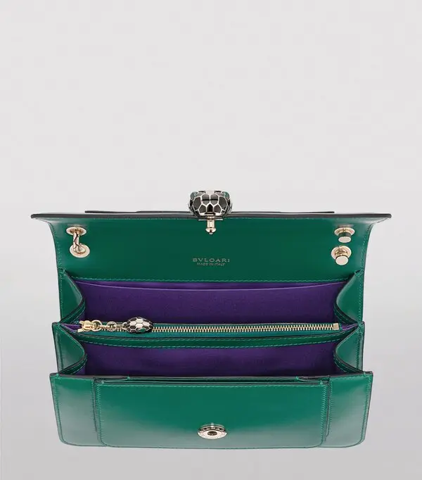 BVLGARI Medium Leather Serpenti Forever Shoulder Bag