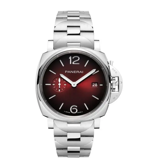 Panerai Stainless Steel Luminor Due Watch - Red