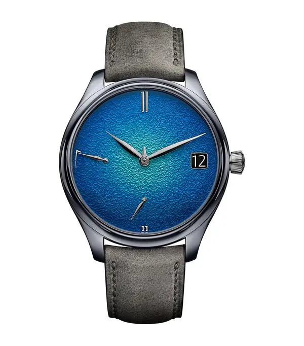 H. MOSER & CIE Tantalum Perpetual Calendar Watch - Blue