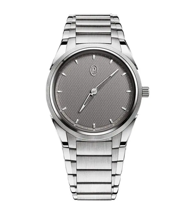 PARMIGIANI FLEURIER Tonda Stainless Steel Watch With Platinum Bezel - Grey