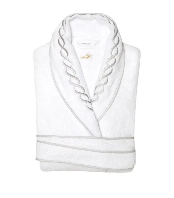 PRATESI Cotton Treccia Bathrobe - Grey