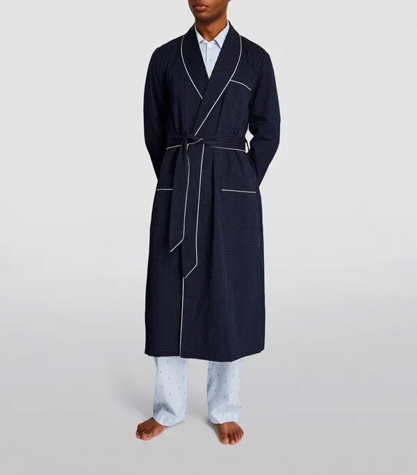 Derek Rose Royal Piped Robe