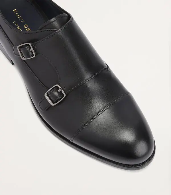 Kurt Geiger Sloane Leather Monk Shoes - Black