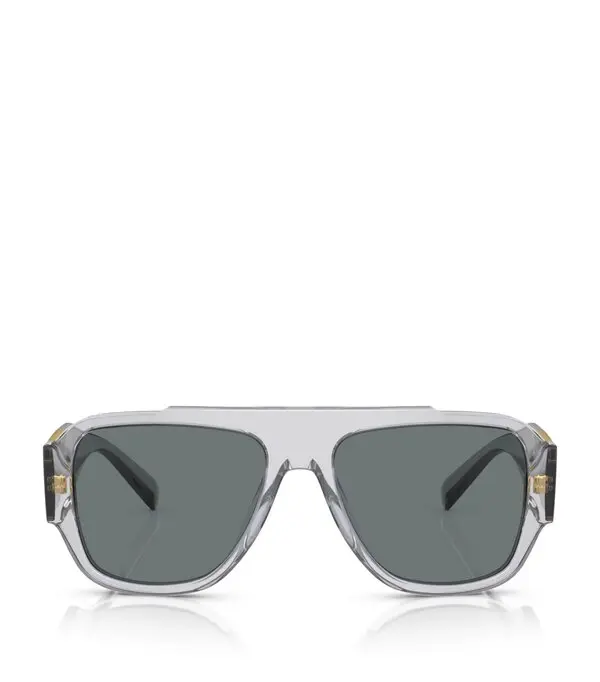 Versace Medusa Head Acetate Sunglasses - Grey