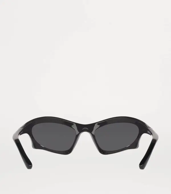 Balenciaga Rectangle Bat Bb0229s Sunglasses - Black