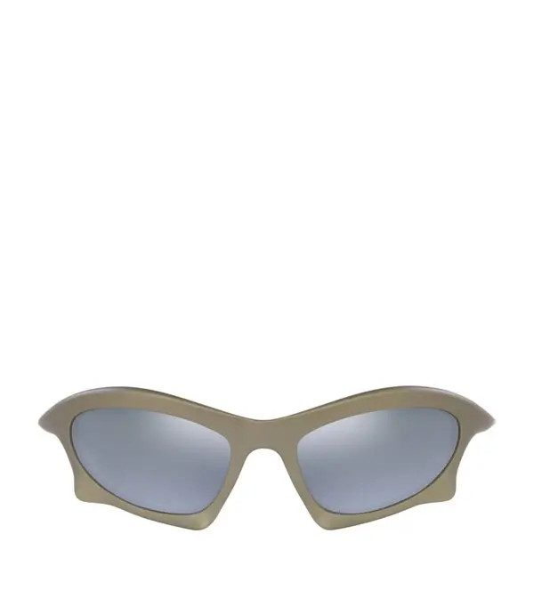 Balenciaga Rectangle Bat Bb0229s Sunglasses - Silver