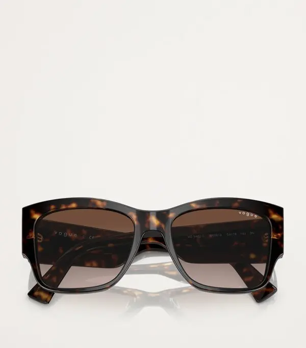 VOGUE Acetate Tortoiseshell D-frame Sunglasses