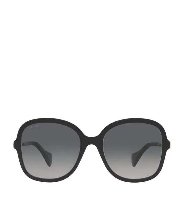 Gucci Acetate Oversized Sunglasses - Black