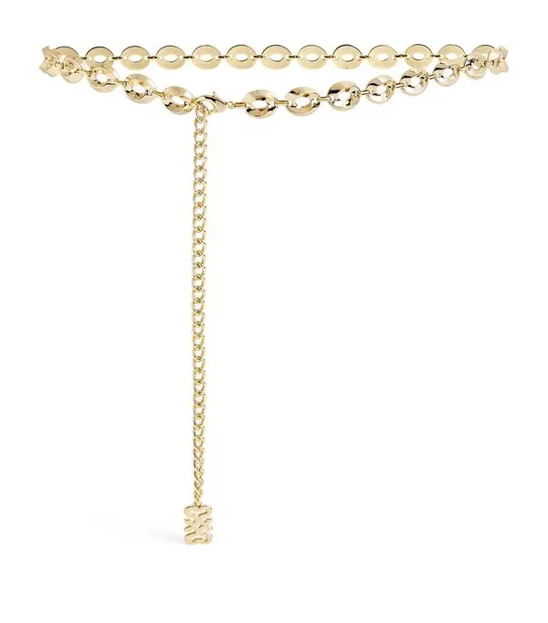 Sandro Monogram Chain Belt - Beige