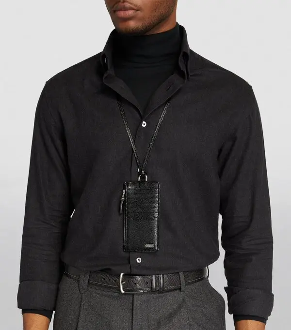 Brioni Leather Card Holder
