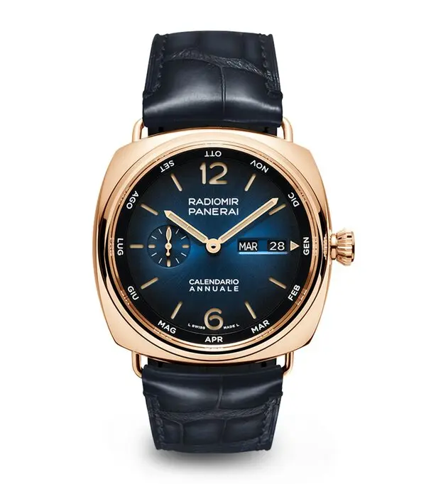 Panerai Radiomir Annual Calendar Rose Gold Watch - Blue