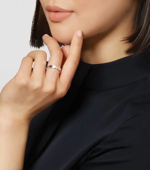 CHAUMET White Gold And Diamond Bee Ring