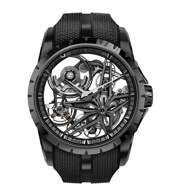 ROGER DUBUIS Excalibur Monobalancier Titanium Watch - Clear