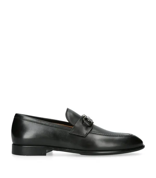 FERRAGAMO Foster Gancho Loafers - Black