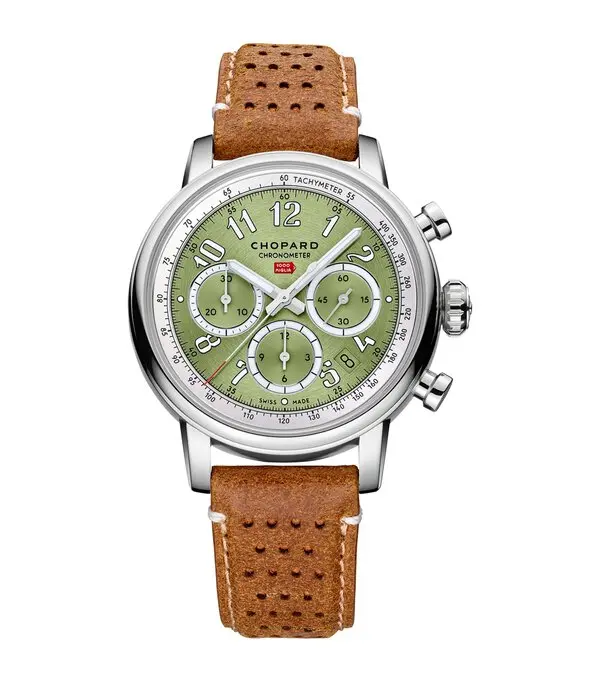 Chopard Lucent Steel Mille Miglia Chronograph Watch - Silver