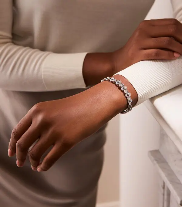 BOODLES Platinum And Diamond Bangle