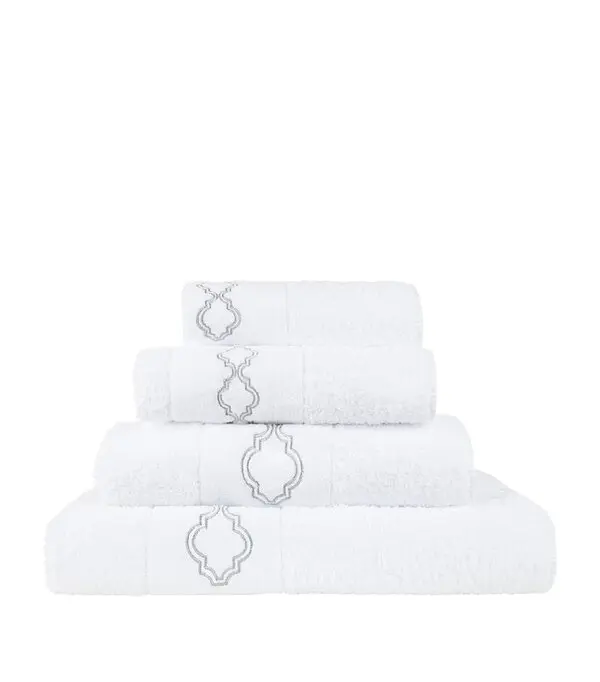 ABYSS & HABIDECOR Chanti Bath Sheet - Silver