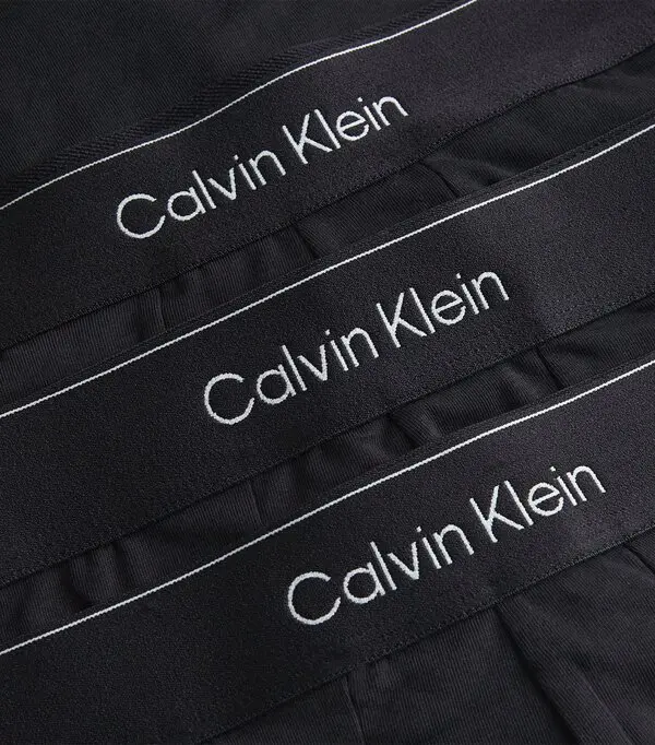 Calvin Klein Stretch-cotton Trunks - Black