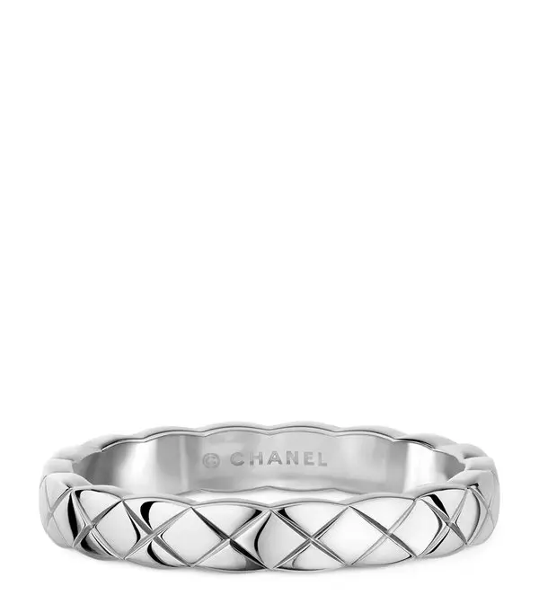 Chanel 18k White Gold Coco Crush Ring - Silver