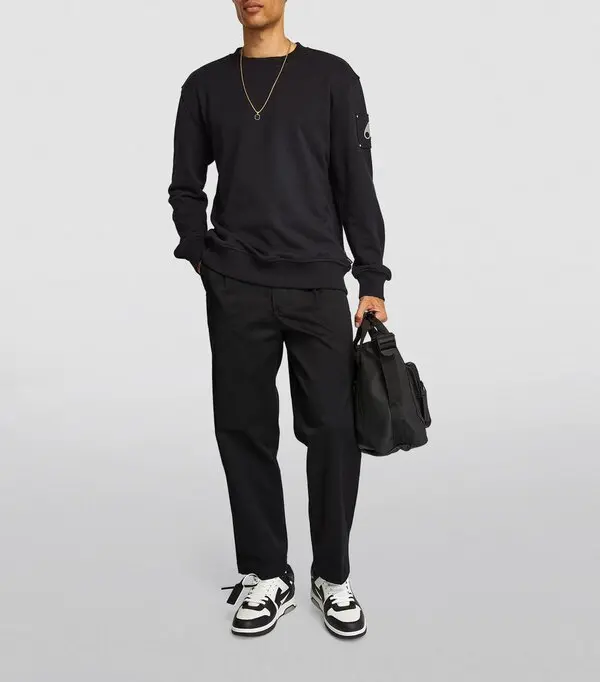 Moose Knuckles Hartsfield Crewneck Sweatshirt With Logo Detail