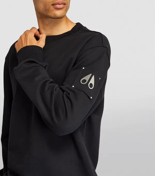 Moose Knuckles Hartsfield Crewneck Sweatshirt With Logo Detail