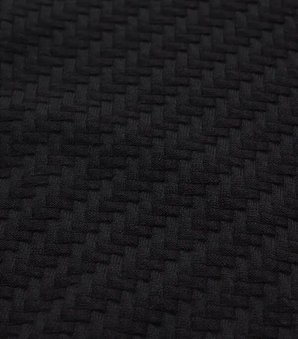 Brioni Cotton-cashmere-silk Collared Sweater - Black