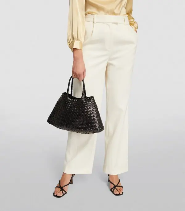 Dragon Diffusion Santa Croce Woven Tote Bag - Black