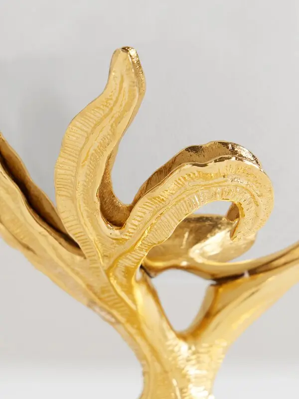 L'Objet Fern Gold-plated Stainless Steel Bowl