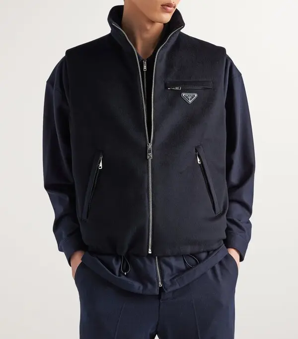 Prada Cashmere Triangle Gilet