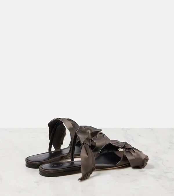THE ROW Vika Satin Sandals