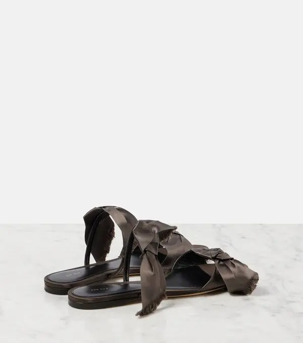 THE ROW Vika Satin Sandals