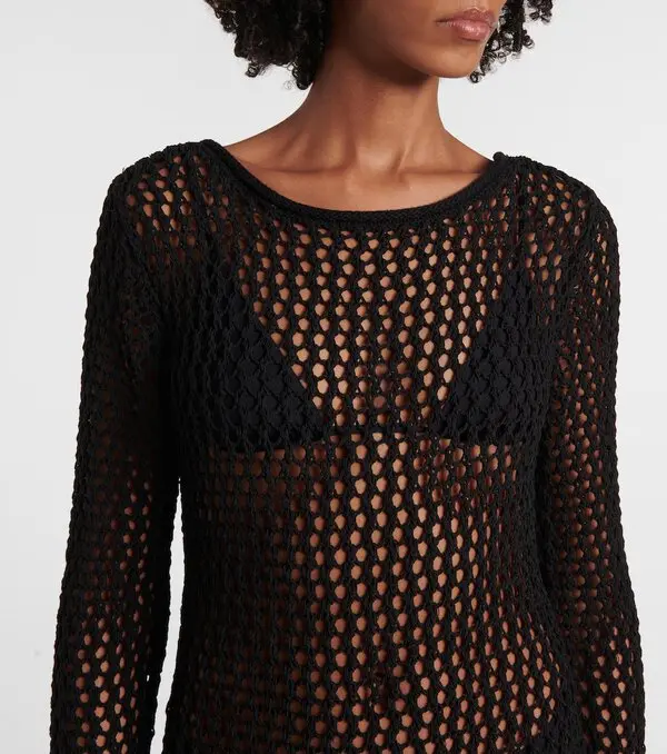 Christopher Esber Sheer Cotton-blend Maxi Dress