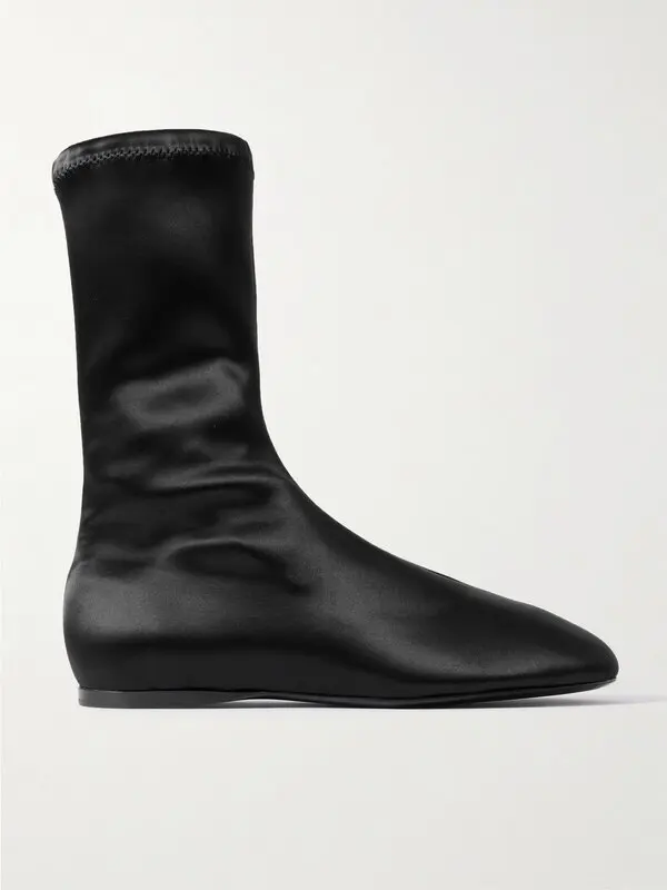 Proenza Schouler Satin Sock Ankle Boots