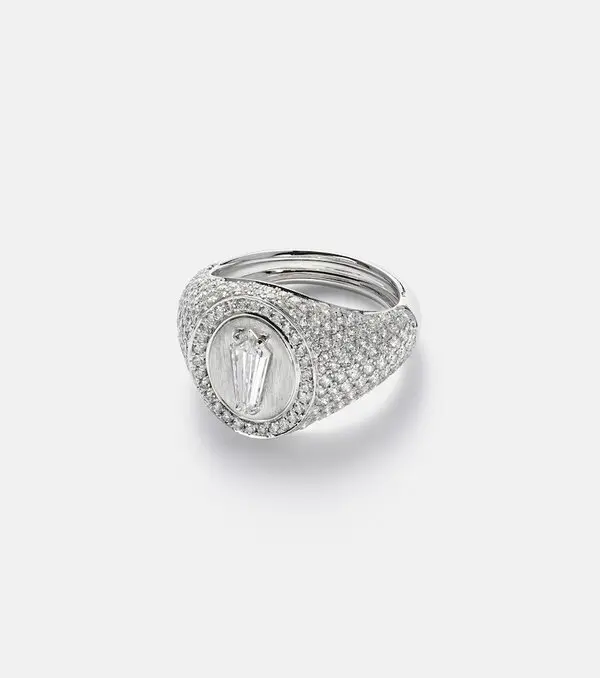 KAMYEN Kite 18kt White Gold Diamond Ring - Silver