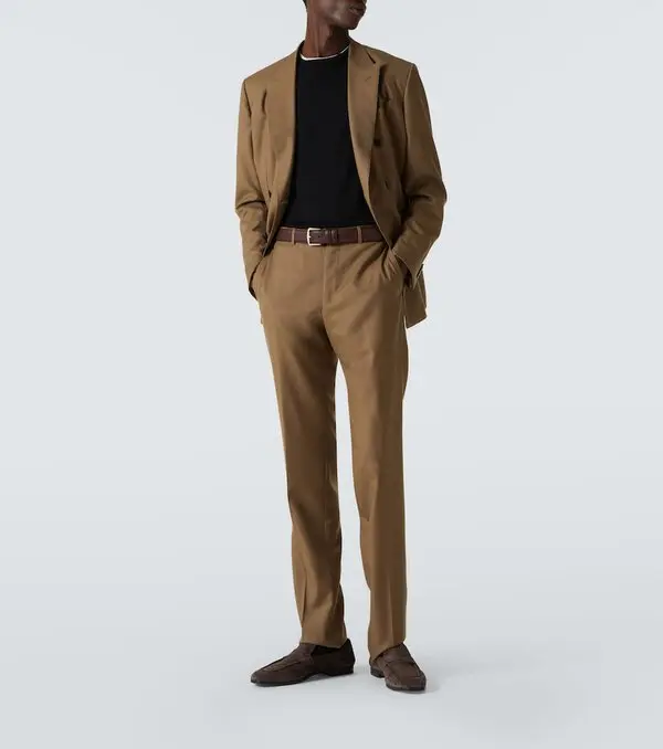 Zegna Wool Crew Neck Pullover