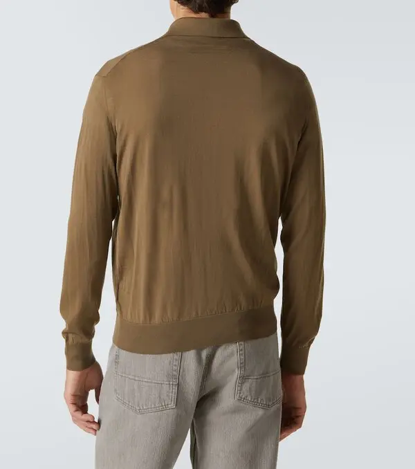 Zegna Wool Polo Shirt - Green