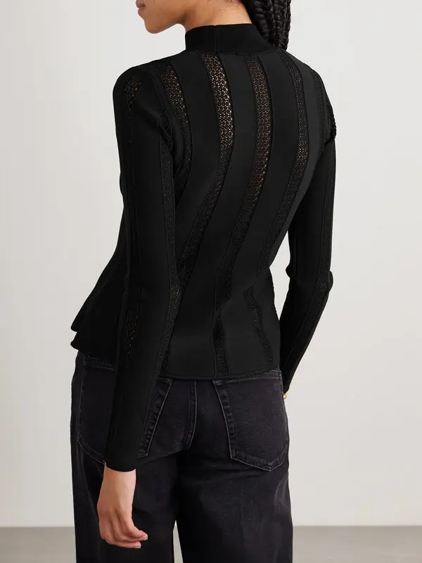 Sea Devon Paneled Stretch-knit Top
