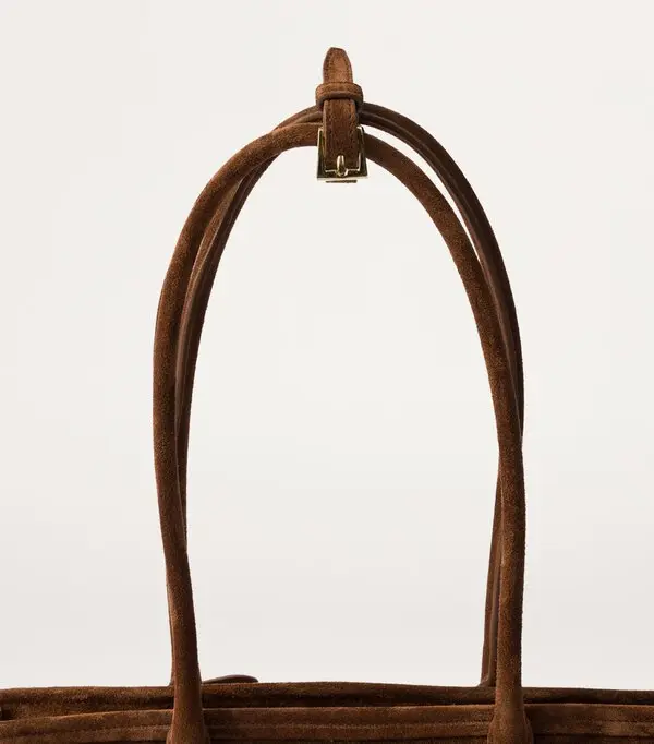 Prada Medium Suede Bonnie Shoulder Bag - Brown