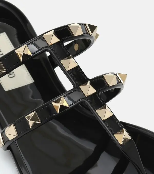 Valentino Garavani Rockstud Pvc Thong Slides