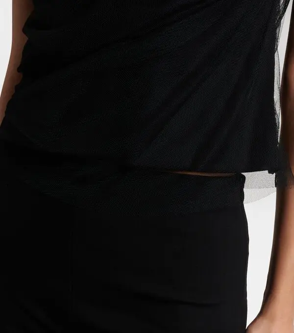 Dorothee Schumacher Draped Tulle Top - Black