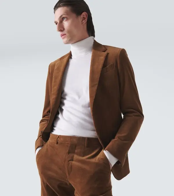 Zegna Cotton And Cashmere Corduroy Blazer