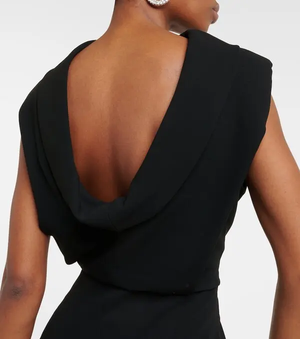 Roland Mouret High Neck Cady Midi Dress