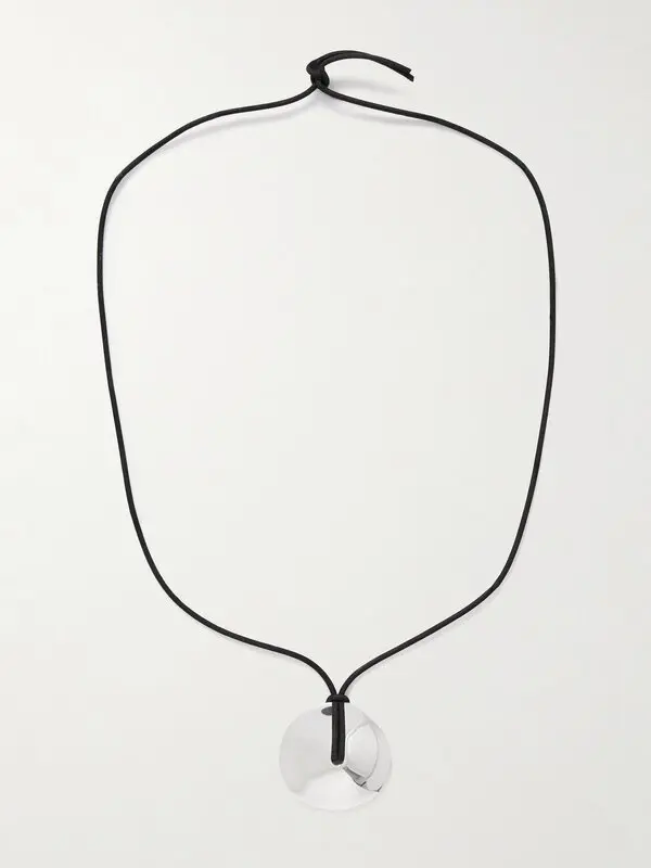 Agmes Cora Recycled Pendant Necklace - Silver
