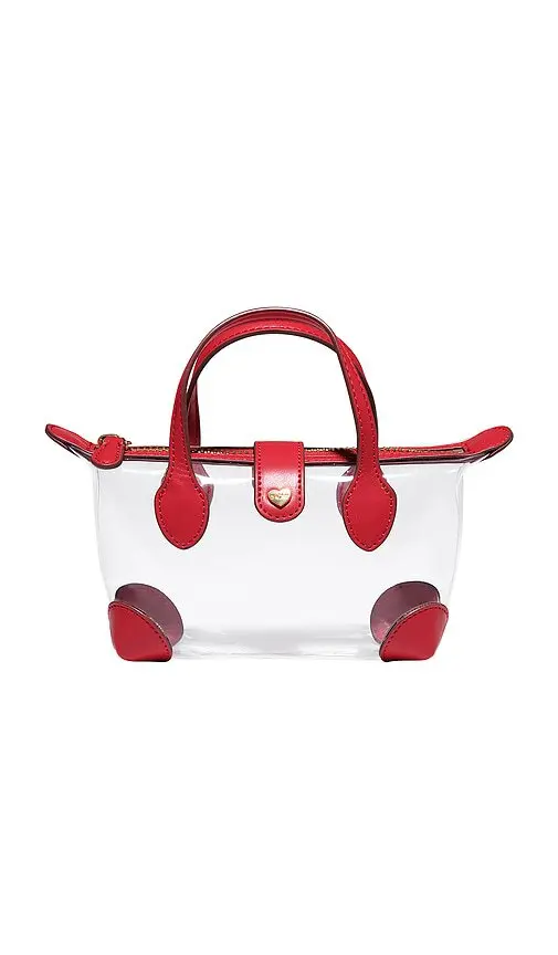 Stoney Clover Lane Clear Micro Pouchette - Red
