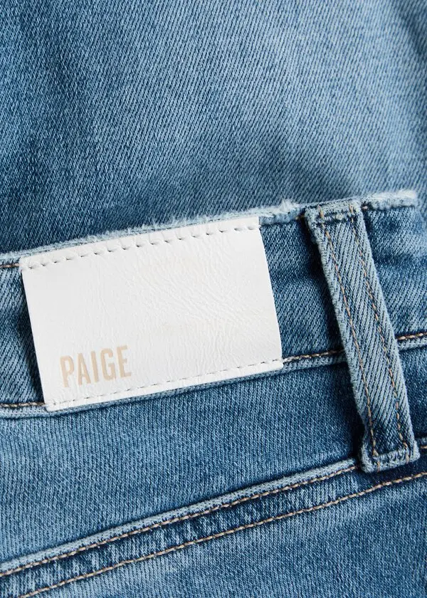 Paige Laurel Canyon Bootcut Jeans In Rock Show Distressed