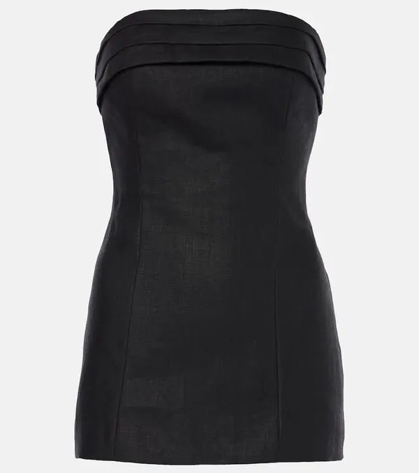 Faithfull The Brand Strapless Linen Top